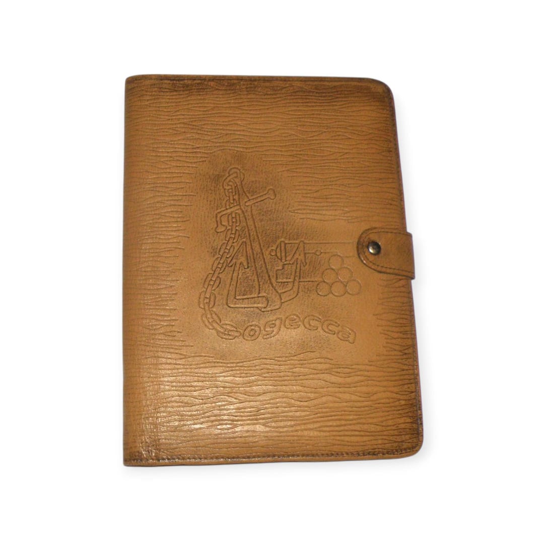 Vintage Genuine Leather Folder A4 Size, Soviet Odessa Brown Leather ...