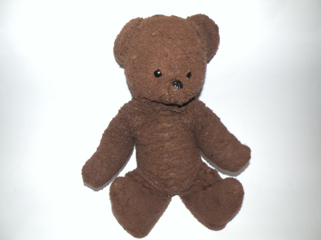 Rare Teddy Bear Jointed Sawdust Stuffed, Soviet 23 Brown Bear Big Toy ...