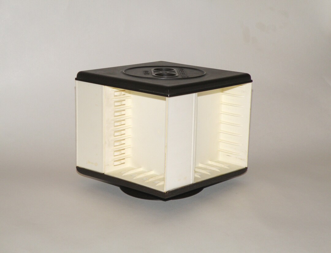 Rotating Audio Cassette Holder: Mid Century Retro Tape Carousel - Etsy