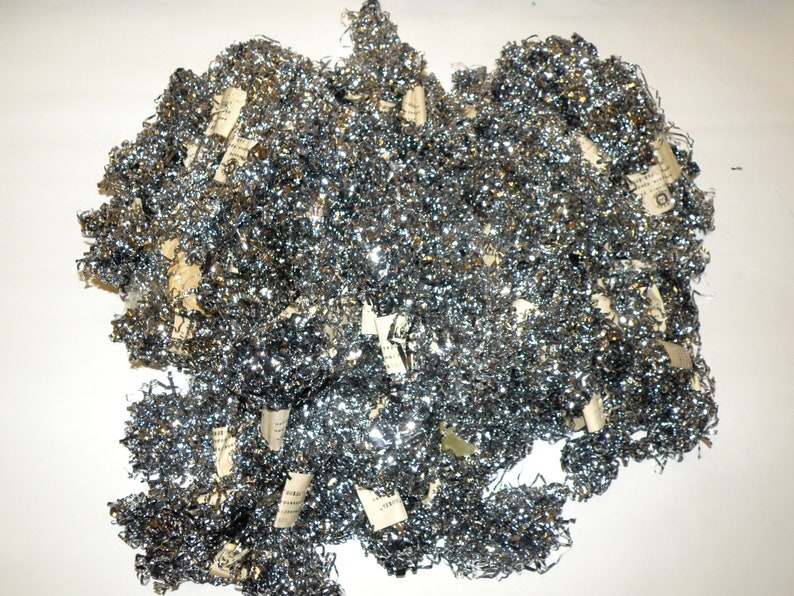 Vintage Silver Christmas Tinsel Set, Soviet Tree Ornament, 10 Packs - Etsy