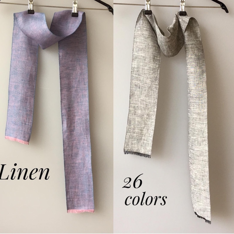 Linen Scarves - Etsy