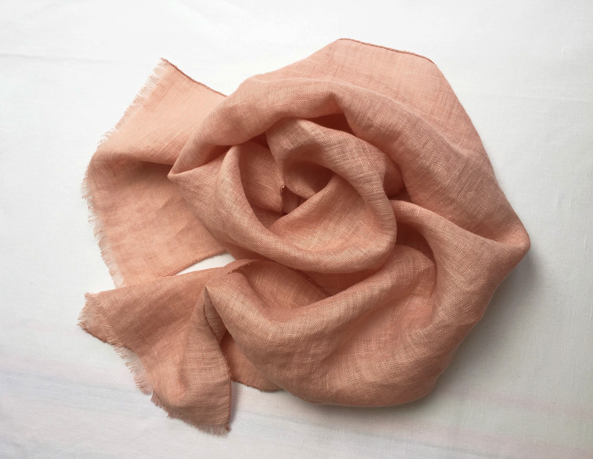 Small Lightweight Linen Scarf Natural Scarves - Etsy