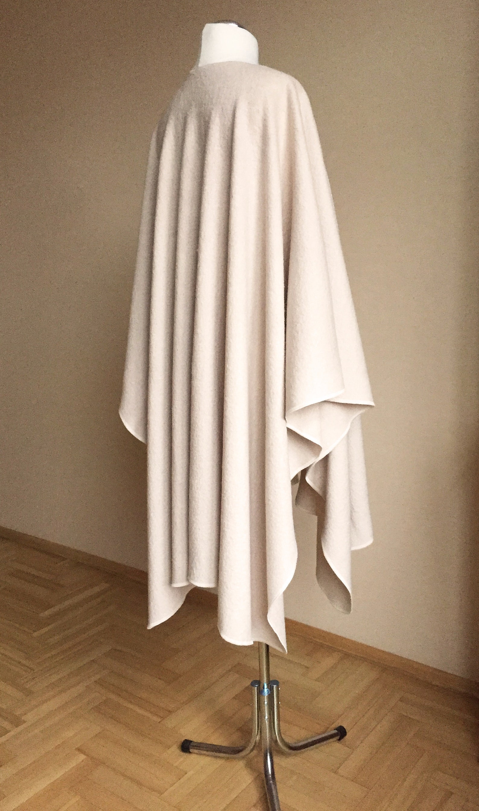 100% Wool Wrap Shawl Plus Size Wool Ruana Cape Handmade - Etsy