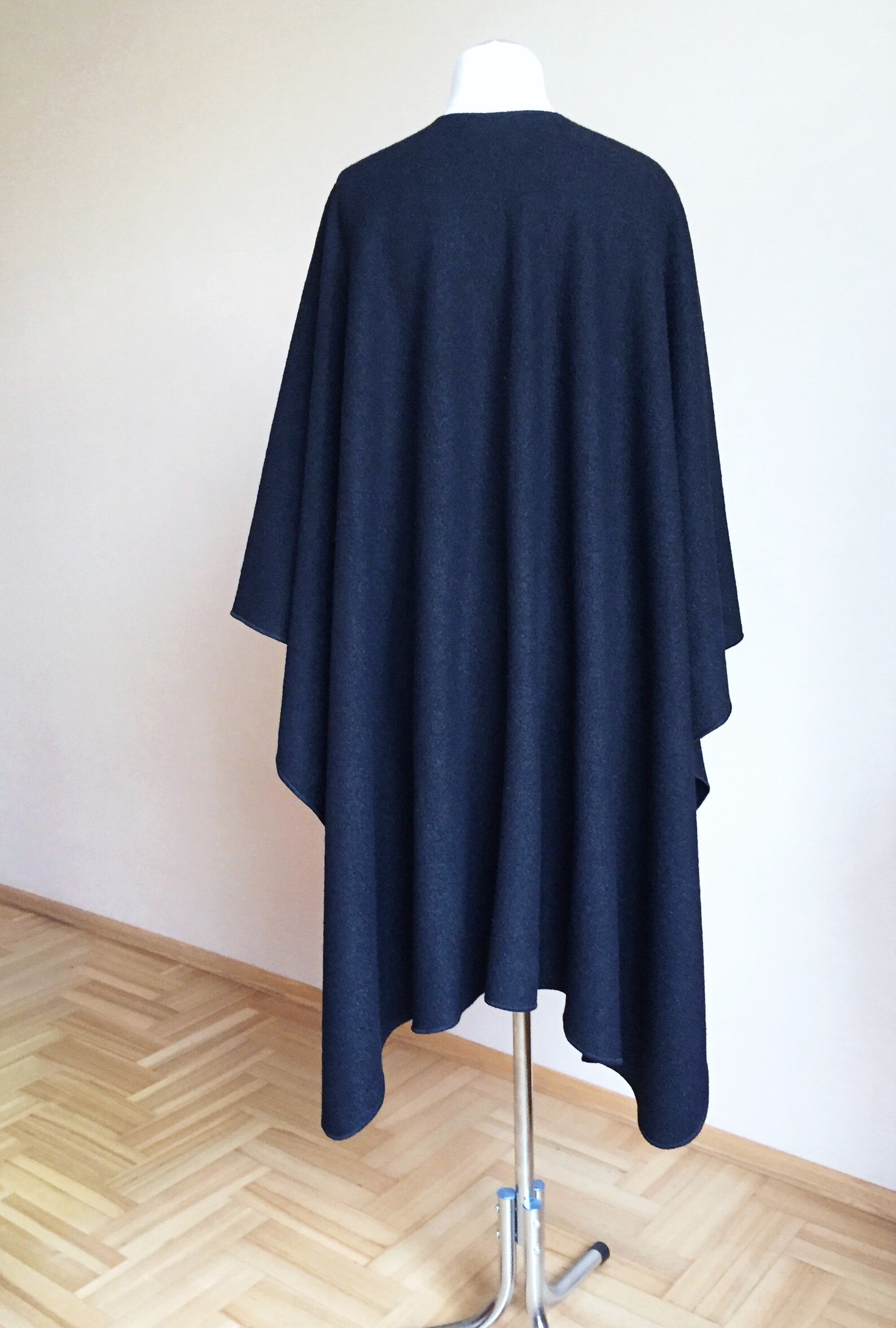 100% Wool Wrap Shawl Plus Size Wool Ruana Cape Handmade - Etsy