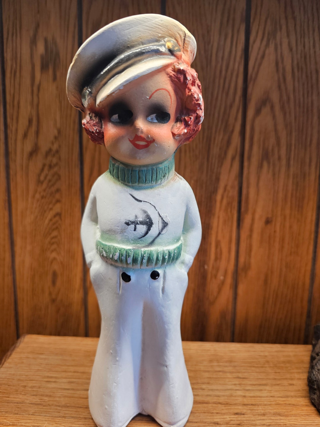 Carnival Chalkware Girl Sailor - Vintage 1930-40 - Etsy