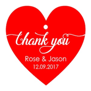 Heart Shape Tag Custom Made Hang Tags Personalized Wedding - Etsy