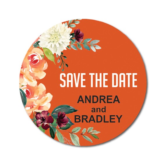 Craft Supplies & Tools Customize Gifts PDS-SD107 Floral Round Sticker ...