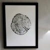 Real Maple Tree Ring Art Print, Oversized Wall Art, Handmade Woodblock ...