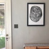 Real Maple Tree Ring Art Print, Oversized Wall Art, Handmade Woodblock ...