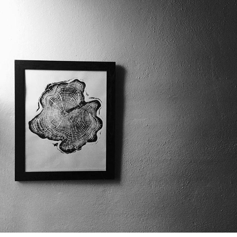 Alaskan Tree Ring Print Tongass Forest Cypress Tree Tree | Etsy