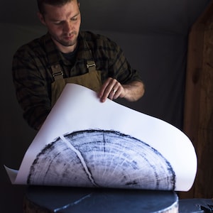 Snowbird Resort, Tree Ring Print, Personalized Art, Artisan Signed ...