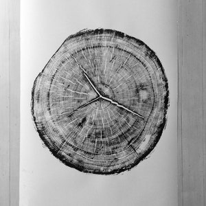Snowbird Resort, Tree Ring Print, Personalized Art, Artisan Signed ...