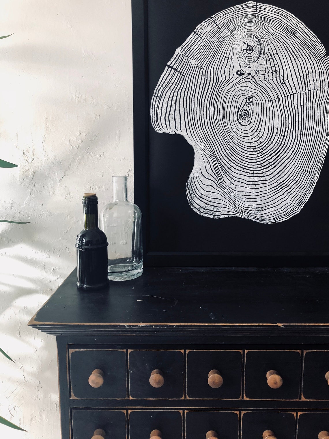 Mulberry Tree Ring Print Tree Ring Art Print Woodcut Real - Etsy