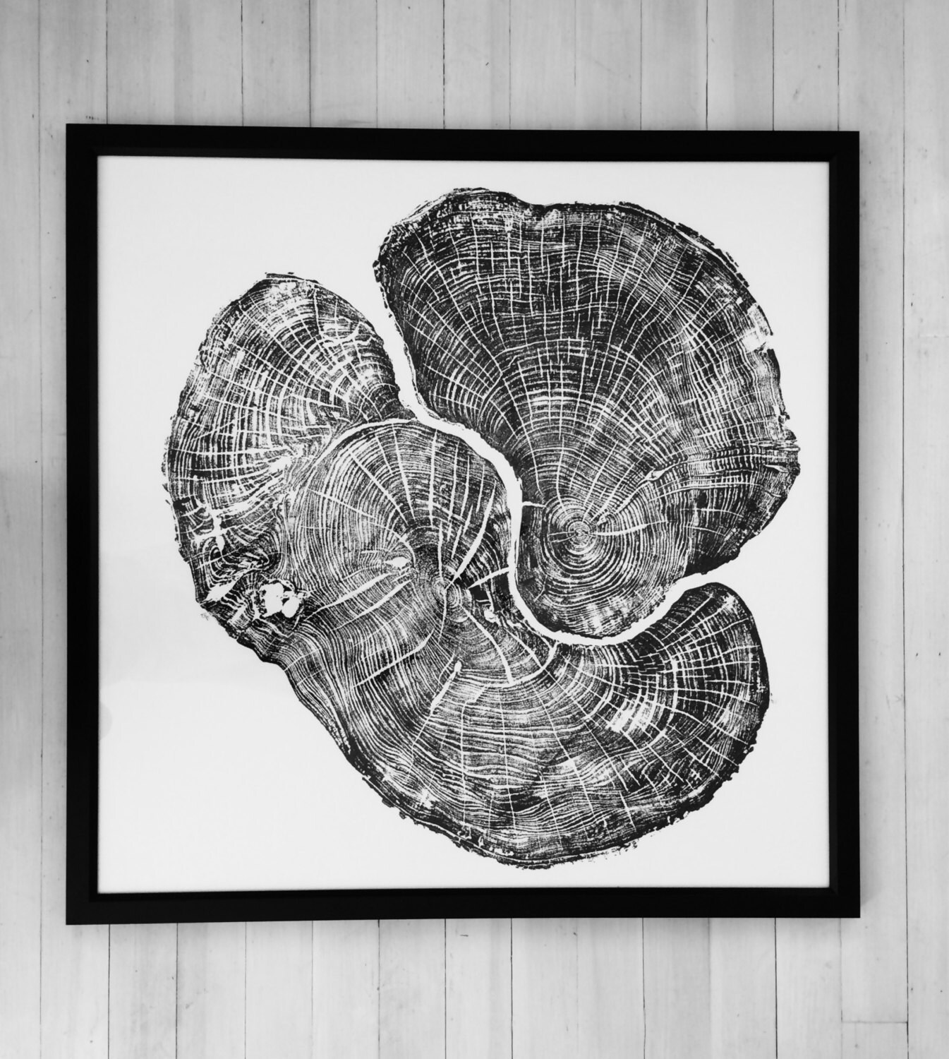 Real Maple Tree Ring Art Print Oversized wall art handmade | Etsy