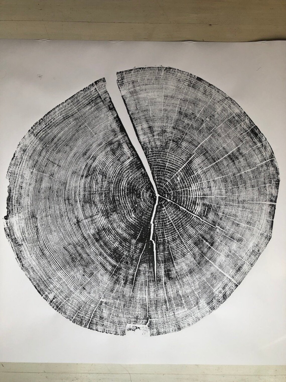 Yosemite National Park Print Tree Ring Art Tree Ring Print - Etsy