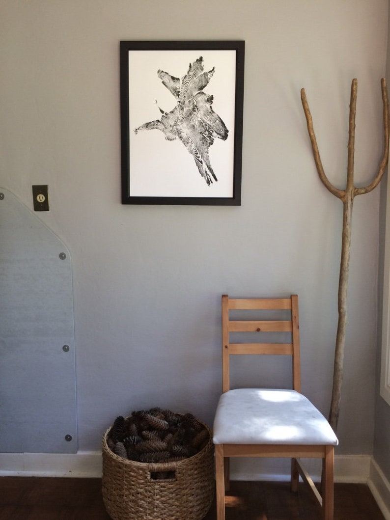 Idaho Tree Print Tree Ring Print Made From Tree Roots. Hand - Etsy