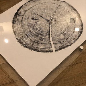 Snowbird Resort, Tree Ring Print, Personalized Art, Artisan Signed ...