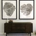 Real Maple Tree Ring Art Print, Oversized Wall Art, Handmade Woodblock ...