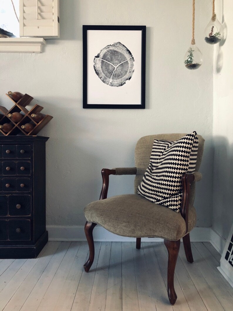 Walden Pond Oak Tree Print Tree Ring Print From Walden - Etsy