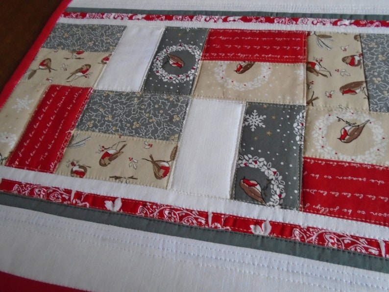 Christmas Quilted Table Runner Quilted Table Runner | Etsy