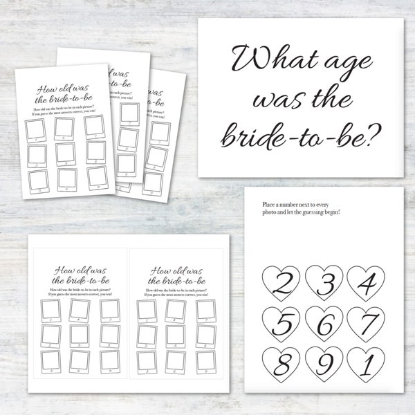 Guess the Brides Age - Etsy