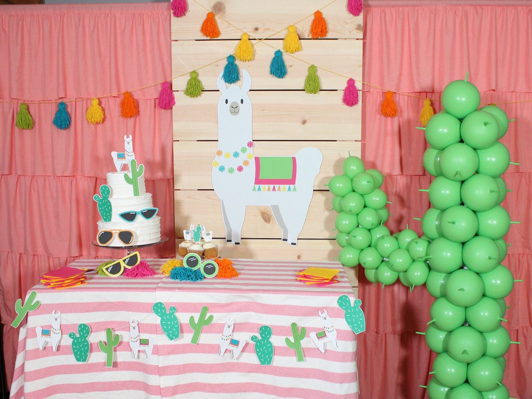 Llama and Cactus Party Decorations Instant Download Printable - Poster ...