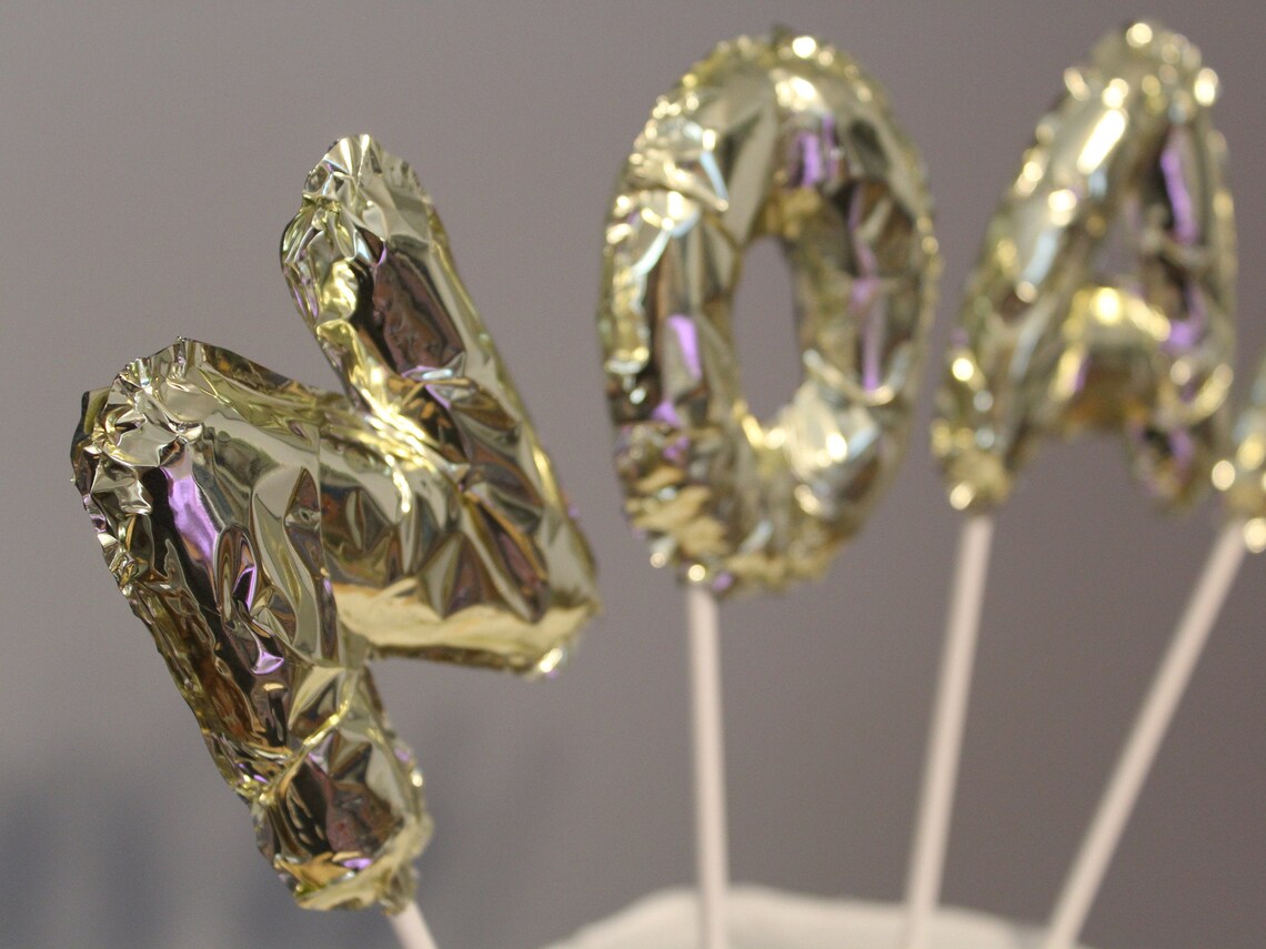 Mini Mylar Balloon Cake Topper Template Instant Download | Etsy