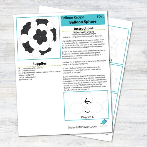 Balloon Stand Tutorial and Plans Digital Plans for a Balloon - Etsy