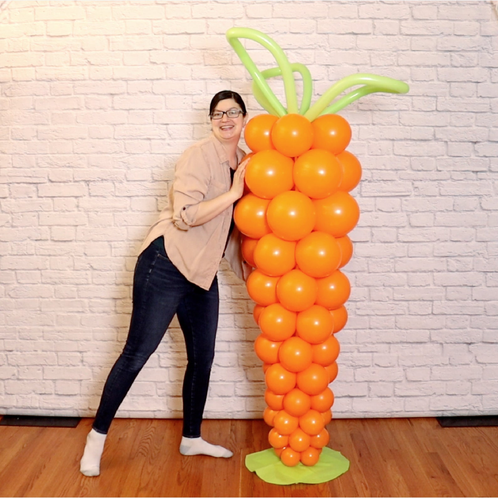 Carrot Balloon Column Tutorial and Plans | Digital Balloon Recipe - Etsy