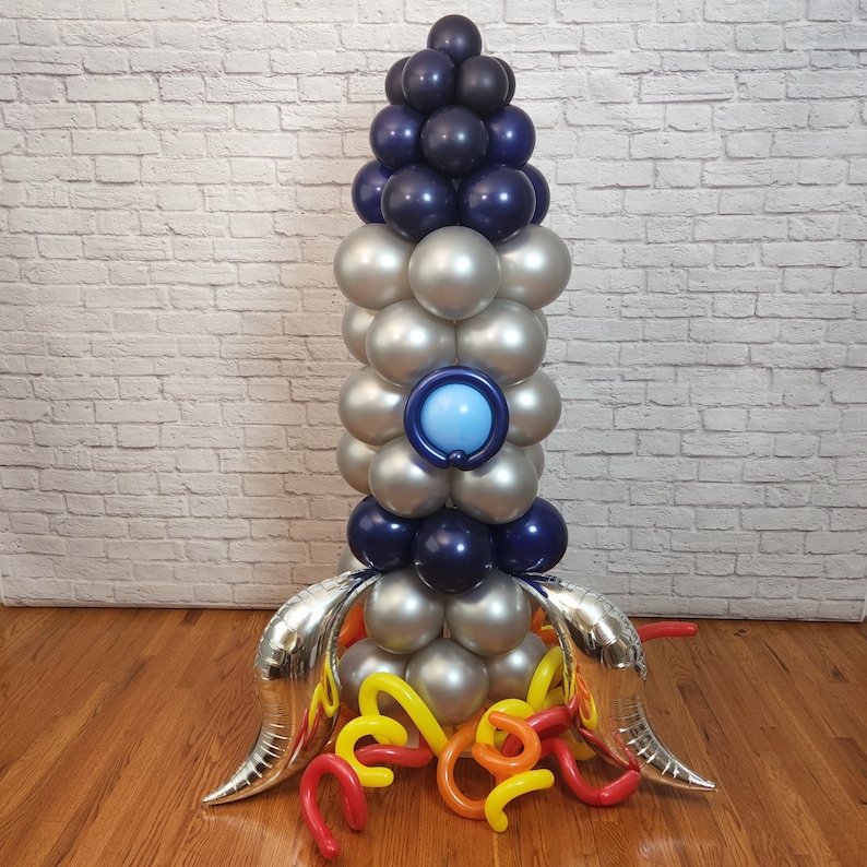 Spaceship Balloon Column Tutorial and Plans Digital Balloon - Etsy