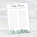 Succulent Baby Shower Game Pack Printable Instant Download 5 Baby ...