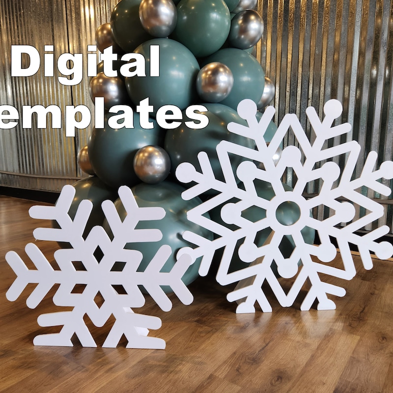 Snowflakes Cutout Template - Etsy