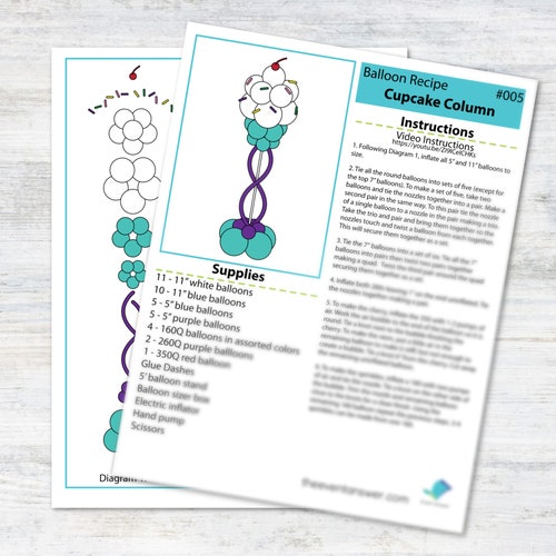 Bubble Balloon Column Tutorial and Plans Digital Balloon - Etsy