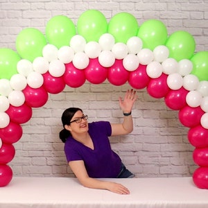 Balloon Narrow Tabletop Arch Tutorial and Plans | Digital Balloon ...