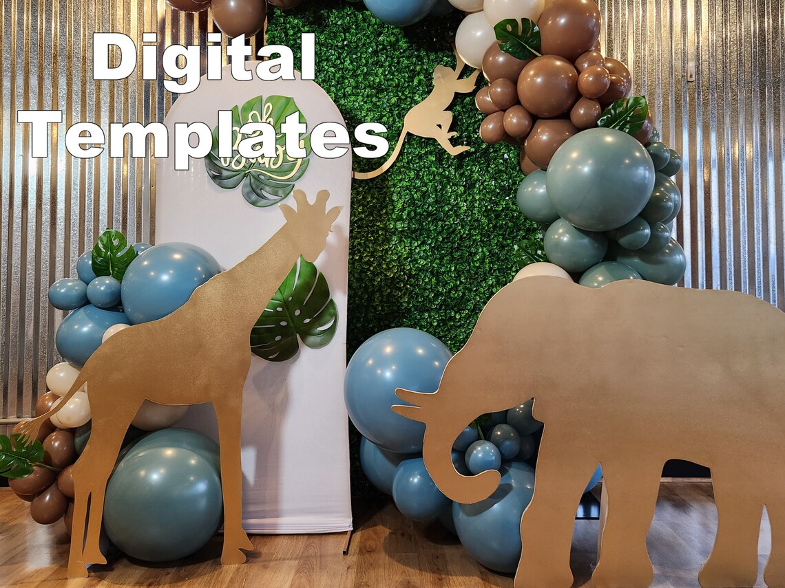 Freestanding Safari Animal Template Digital Plans - Etsy