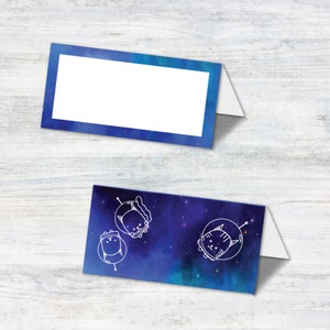 Space Cats Birthday Party Pack Instant Download PDF | Cosmic Cat ...