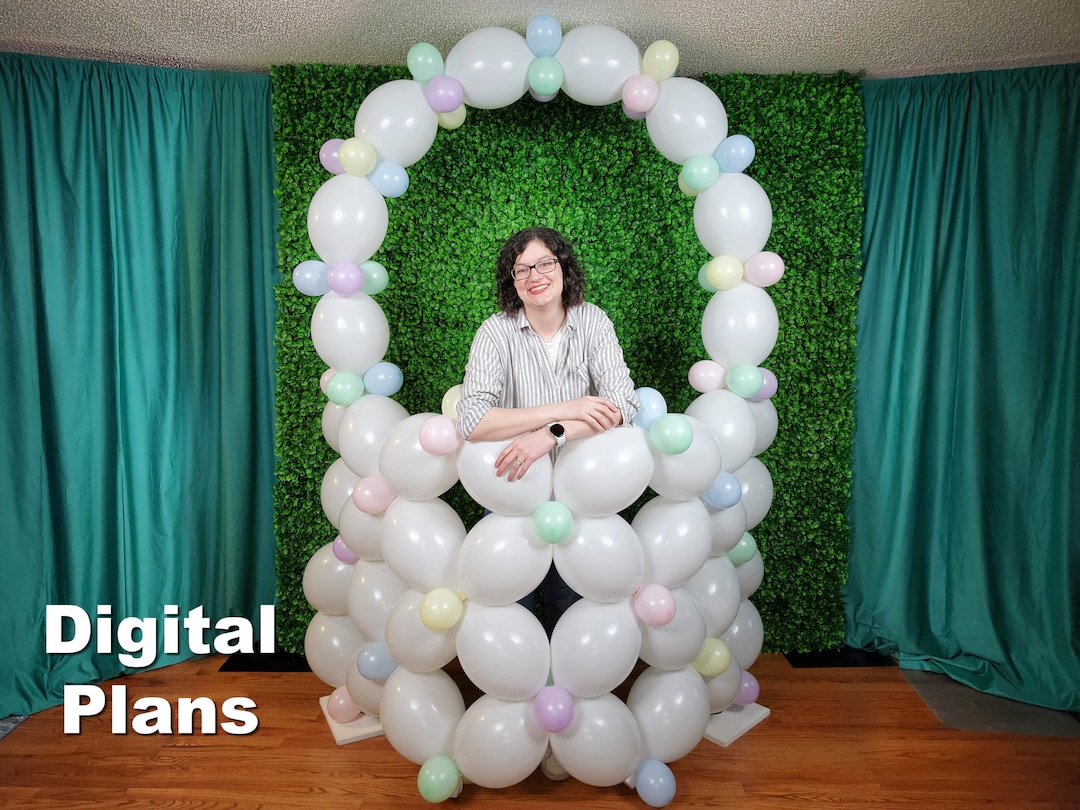 Easter Basket Balloon Arch Tutorial and Plans | Digital Balloon Recipe ...