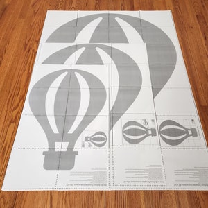 Hot Air Balloon Template and Tutorial | Digital Plans - Etsy