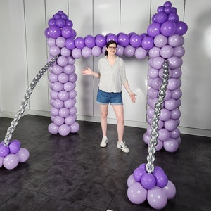 Castle Balloon Arch Tutorial, Template, and Plans | Digital Balloon ...