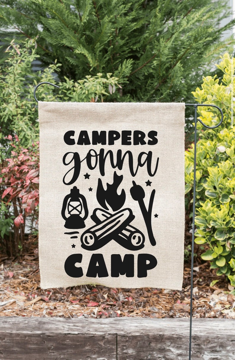 Camping Camping Flag Camper Camper Flag Garden Flag Flag - Etsy