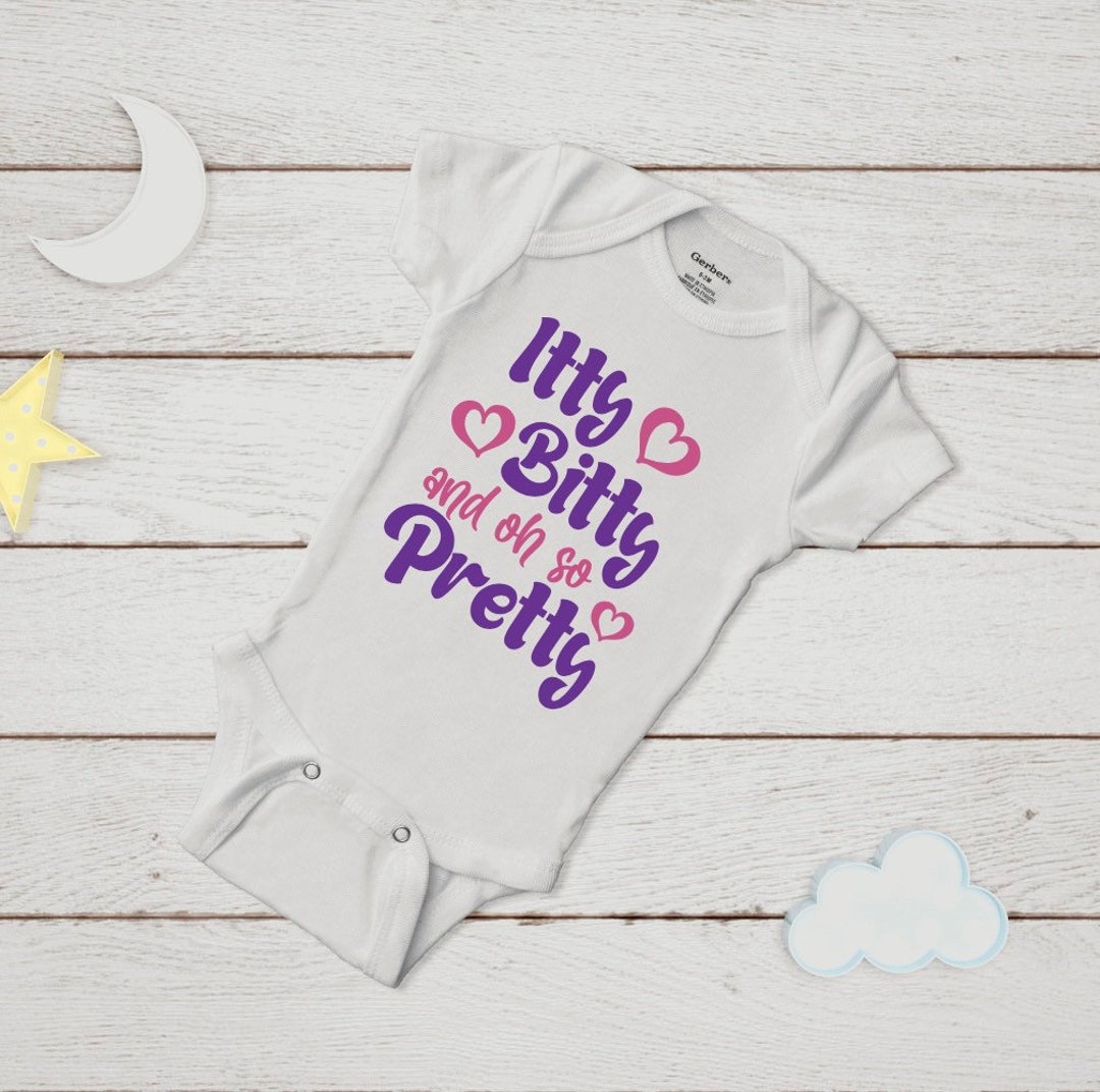 Itty Bitty and Oh so Pretty, Baby Girl, Baby Girl Outfit, Baby Outfit ...