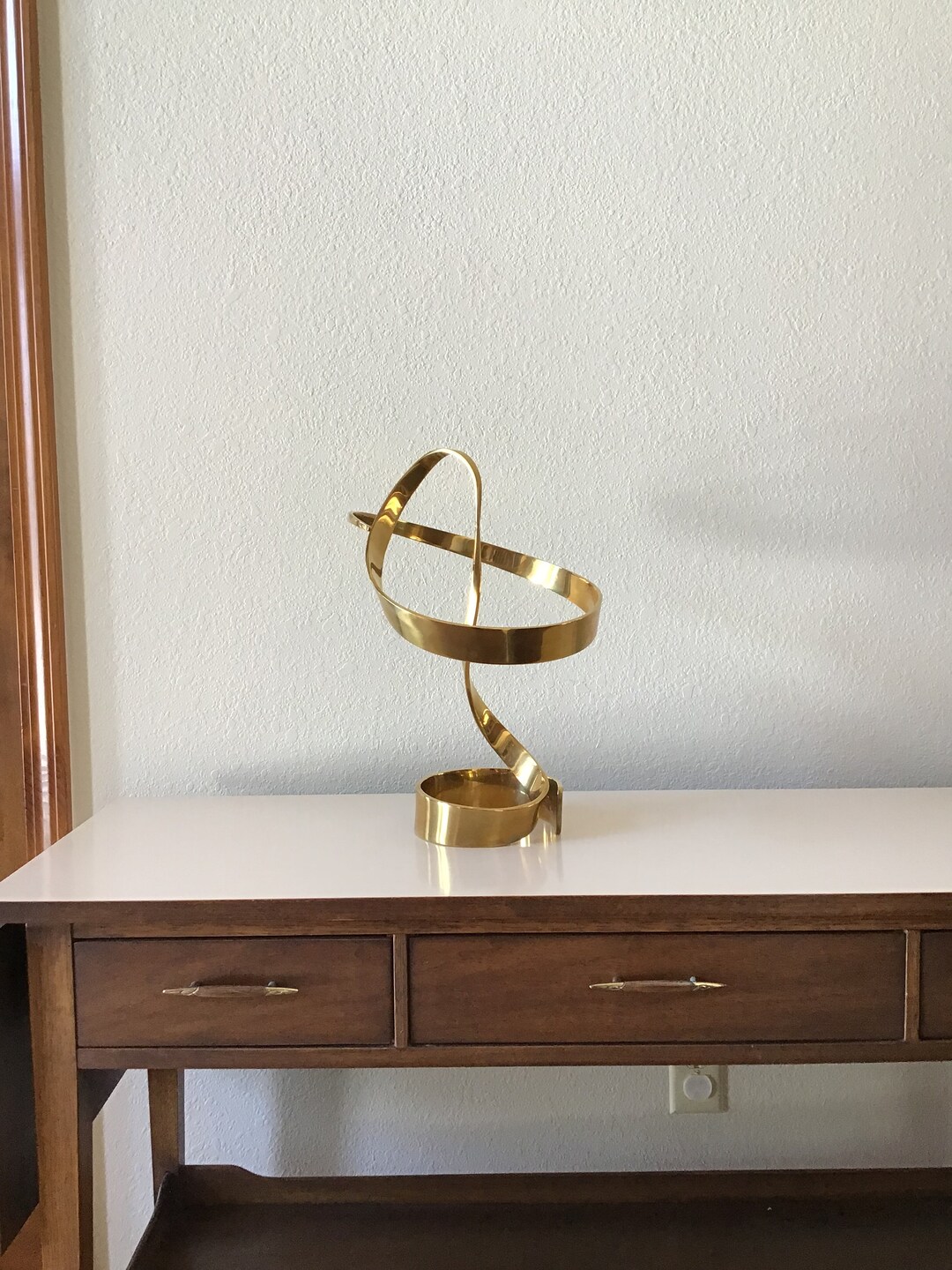Vintage Brass Kinetic Sculpture, Clayton Whitehouse, "simplicity" 1995 ...