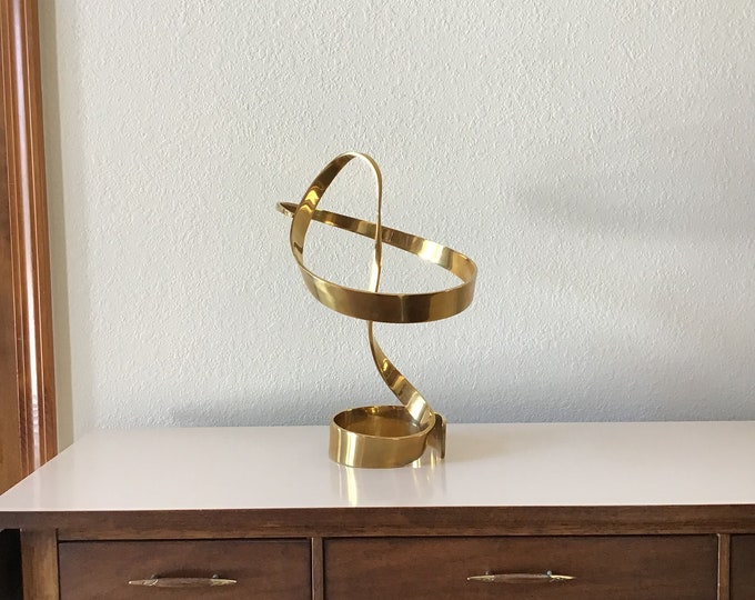 Vintage Brass Kinetic Sculpture, Clayton Whitehouse, "simplicity" 1995 ...