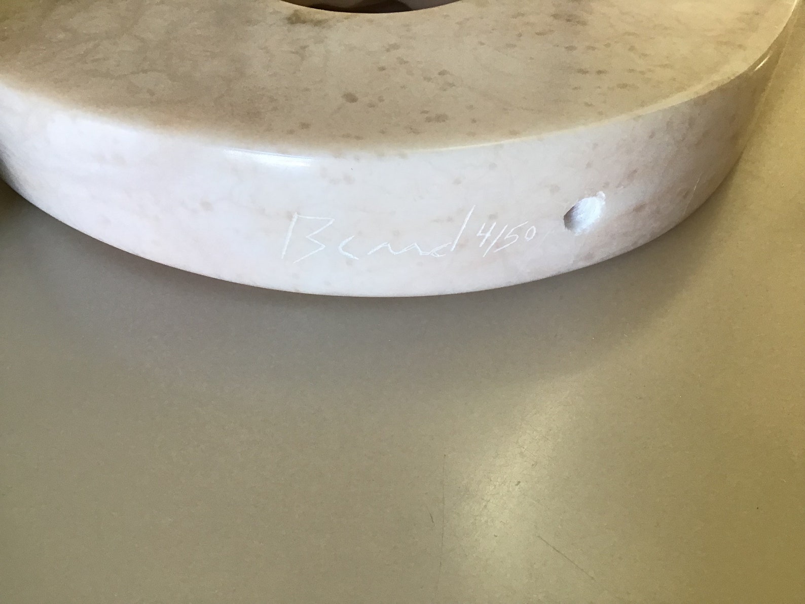 Alabaster Stone Abstract Sculpture, by Carolyn Beard, 1985 - Etsy