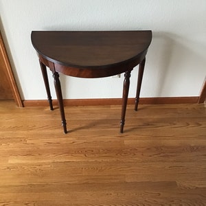 Vintage Mahogany Half Round Table Hall Table Parlor Table - Etsy