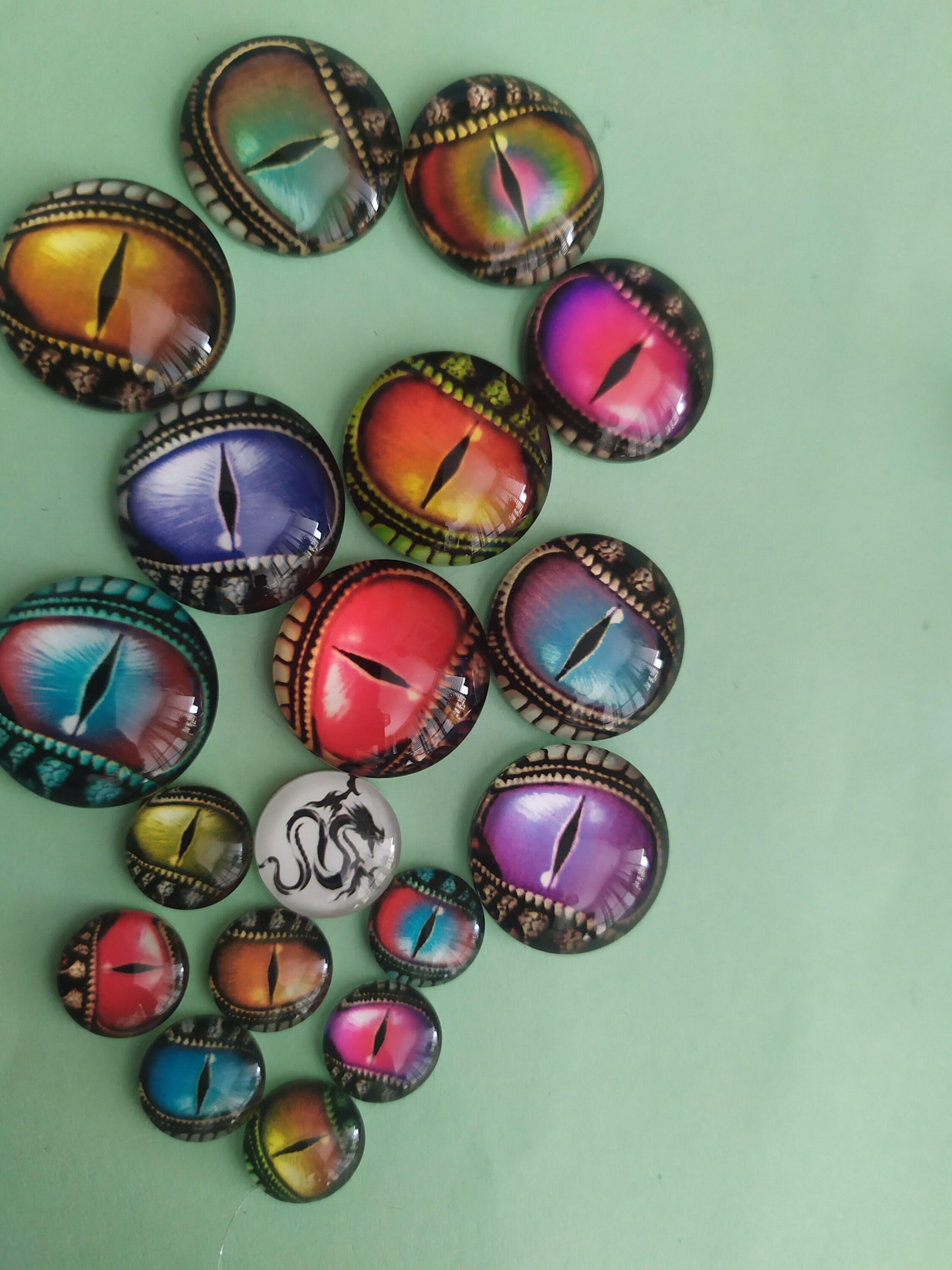 Dragon Eye 2024 Year Symbol Hair Pin Ring Dangle or Stud - Etsy