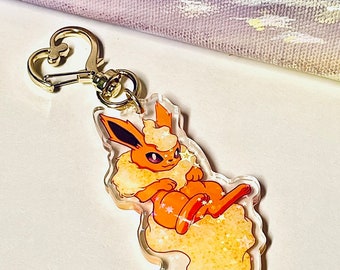 Flareon Keychain - Etsy