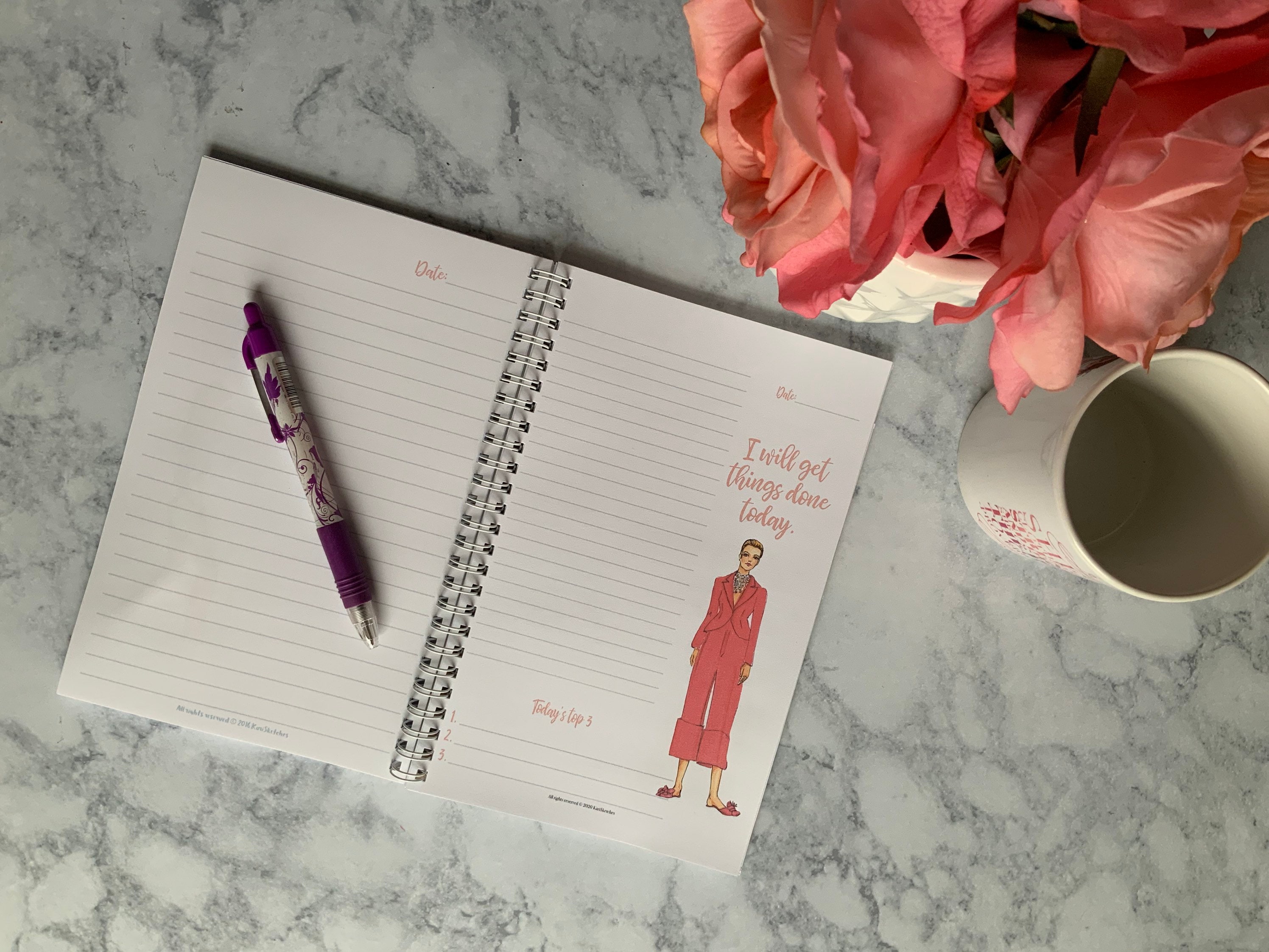 Daily Journal, Inspirational Phrases, Women Empowerment Notebook ...