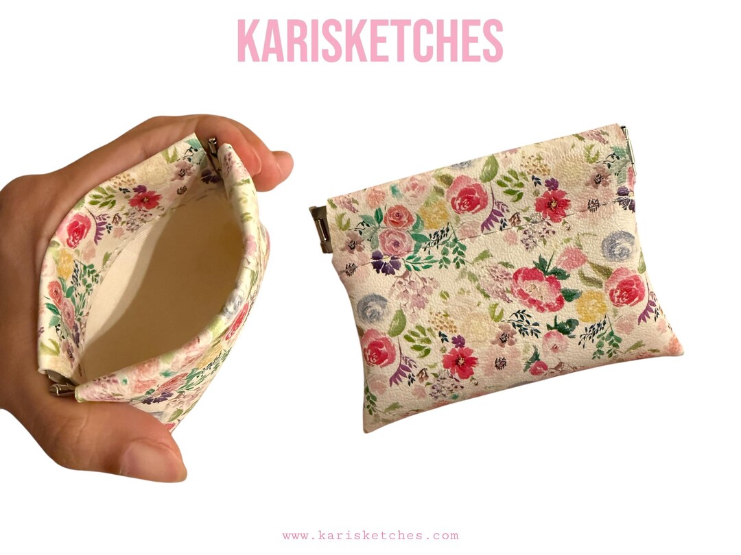 Pop Open Coin Pouch, Vinyl, Hinged Metal - Etsy