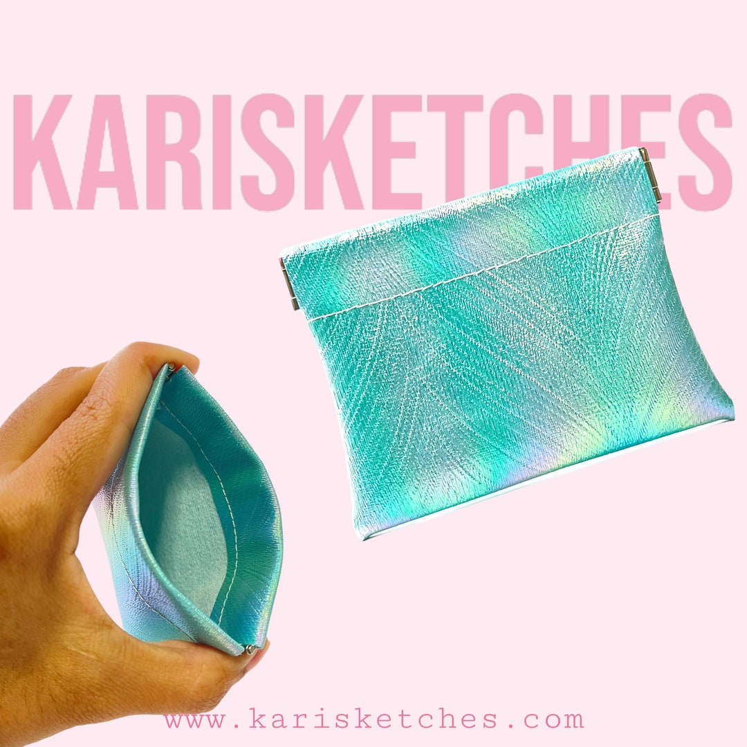 Pop Open Coin Pouch, Vinyl, Hinged Metal - Etsy